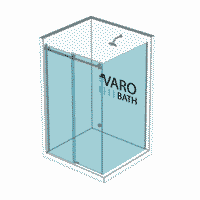 Cabine doccia quadrate con porte scorrevoli Archives - VAROBATH : Un ...